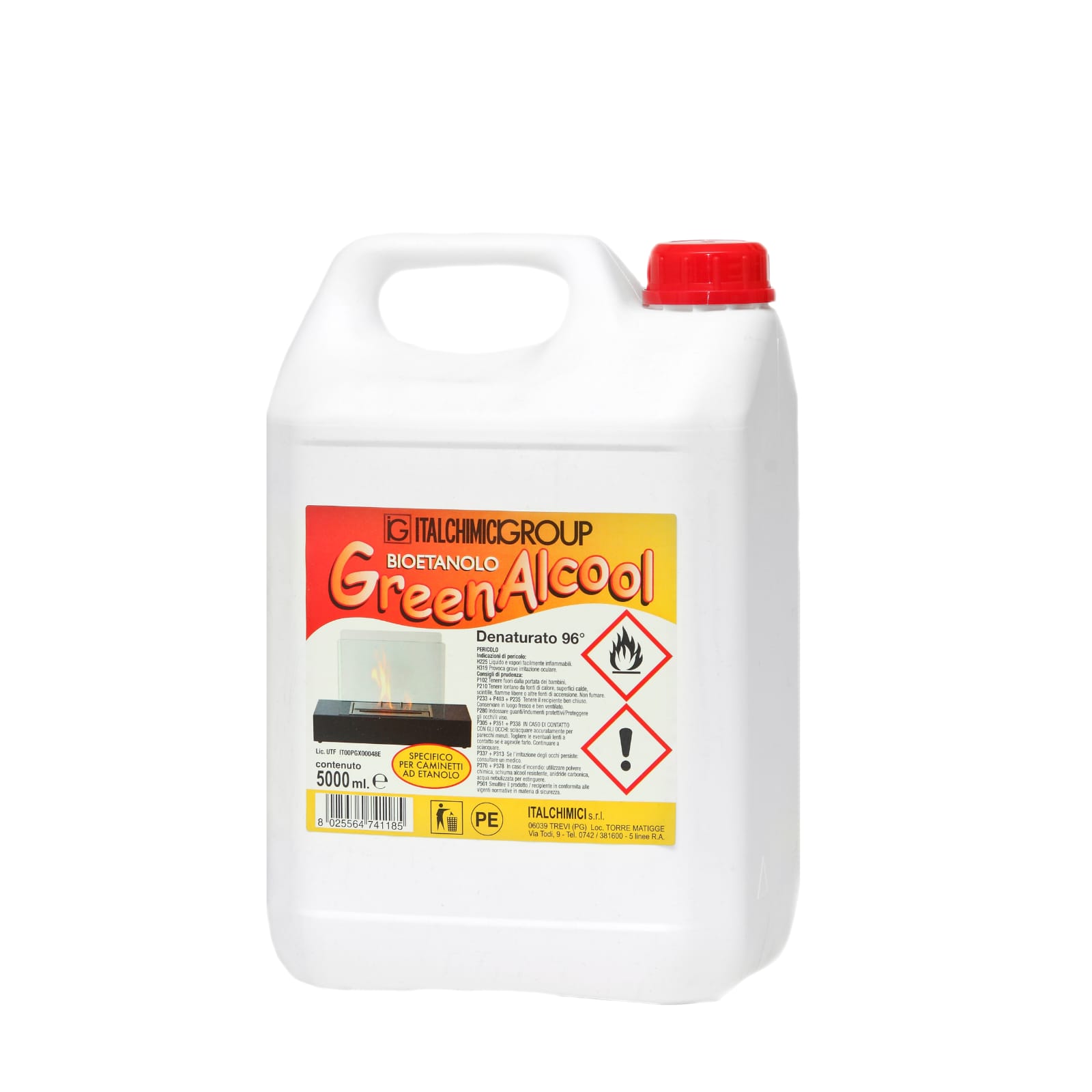 Bioetanolo Italchimici Green Alcool ml 5000